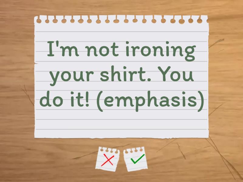 Reflexive Pronoun Race - Flash cards