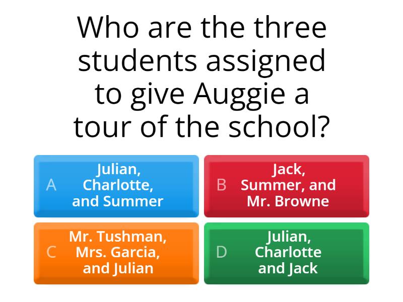 Wonder, Quiz 2 - Cuestionario