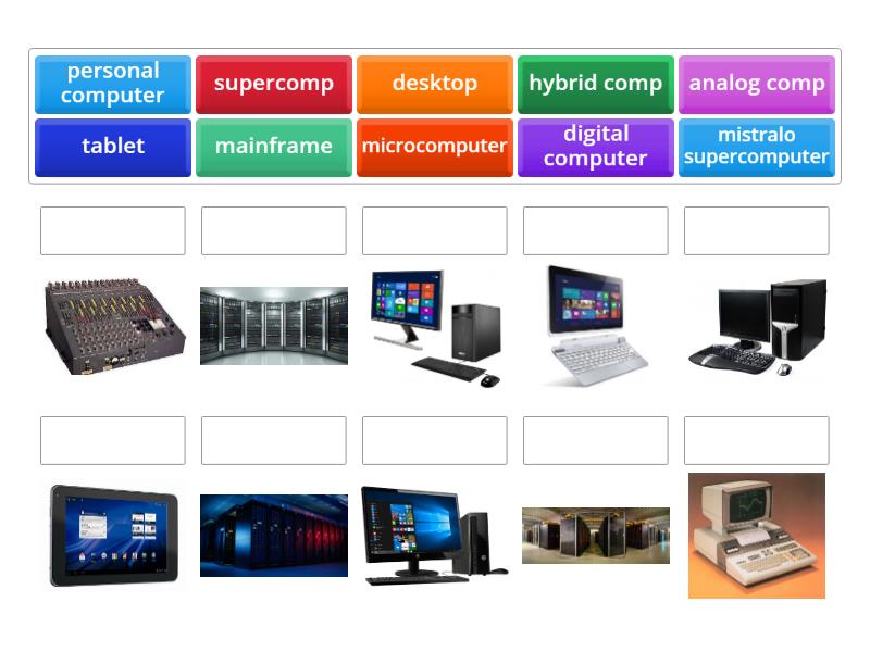 Finding the types of computers ️ - Match up
