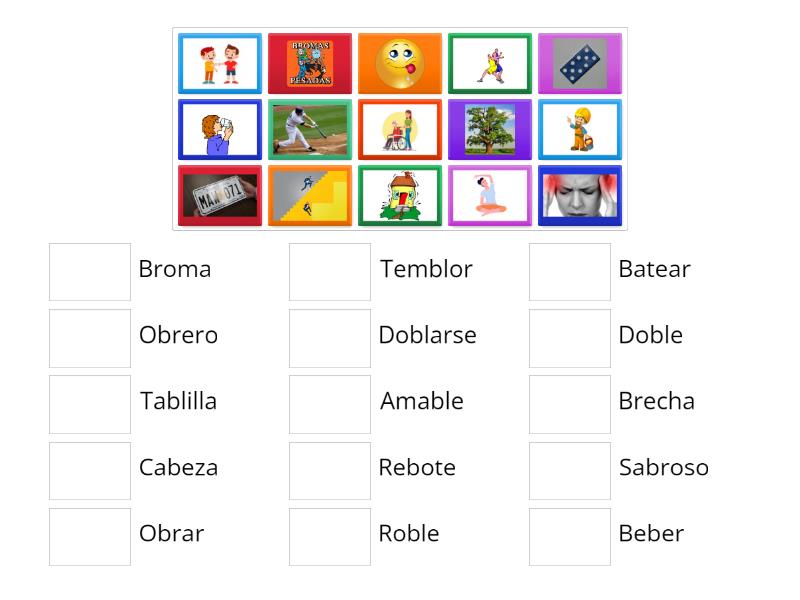 Palabras Frecuentes #3 - Match up