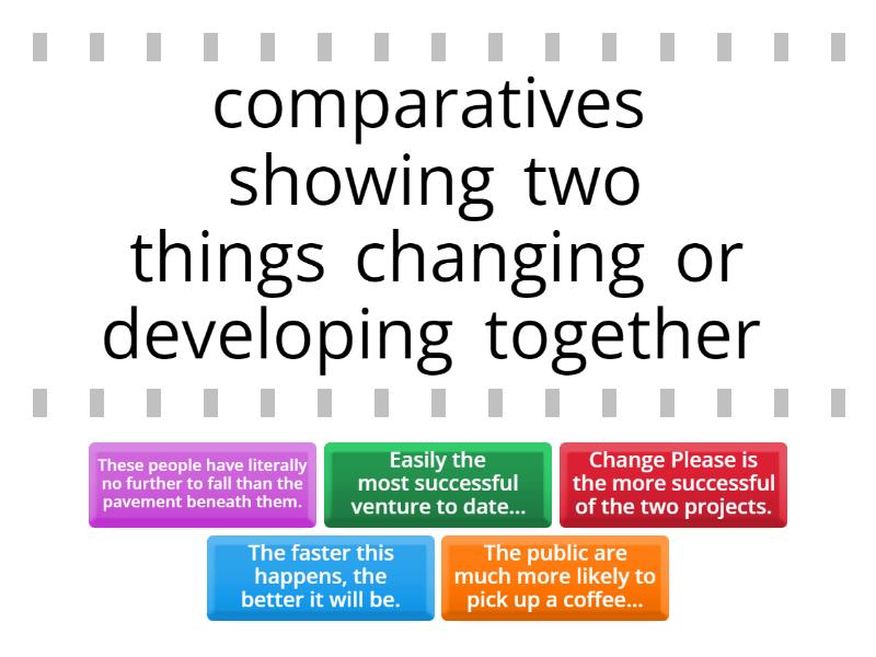 comparatives rules - Find the match