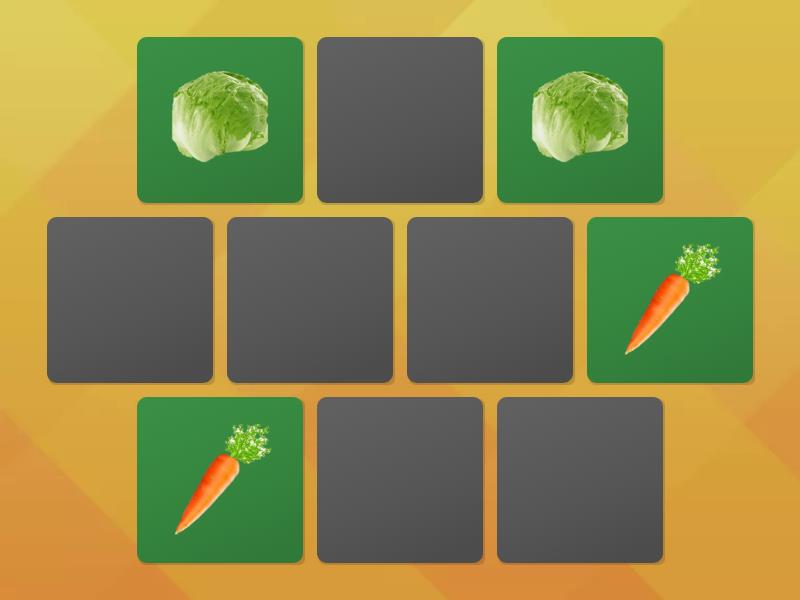 Vegetables Memory game part 1 - Parejas