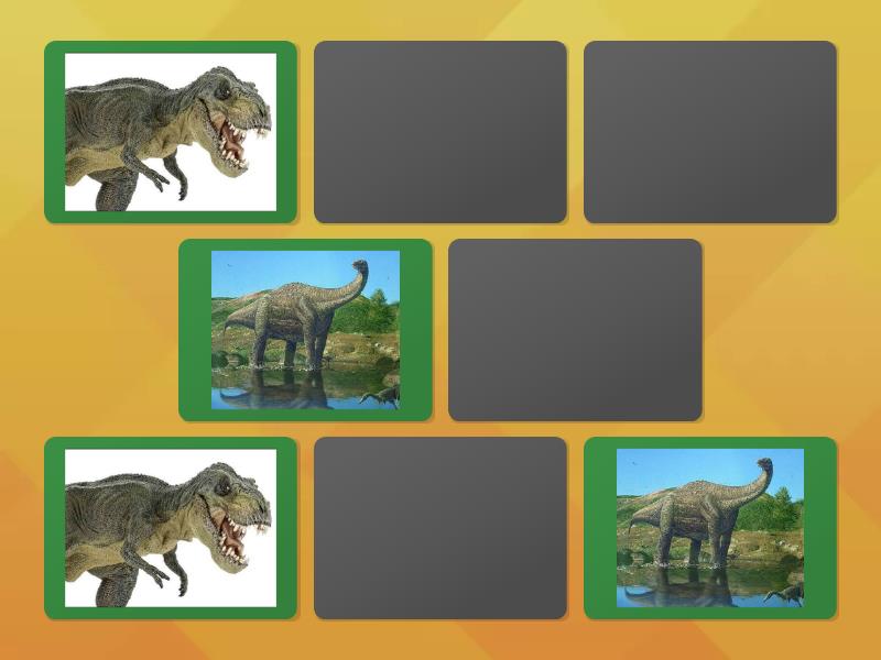 Copia de Juego de memoria dinosaurios. - Matching pairs