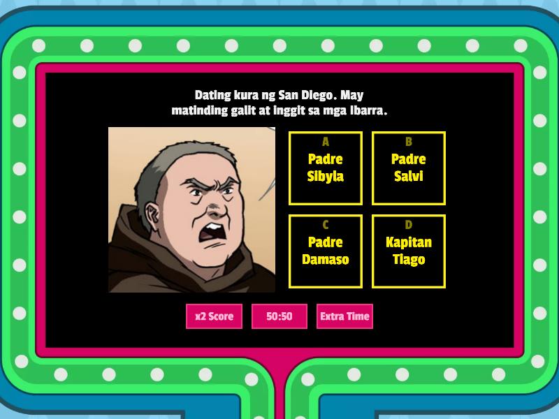 Mga Tauhan sa Noli Me Tangere - Game show de TV