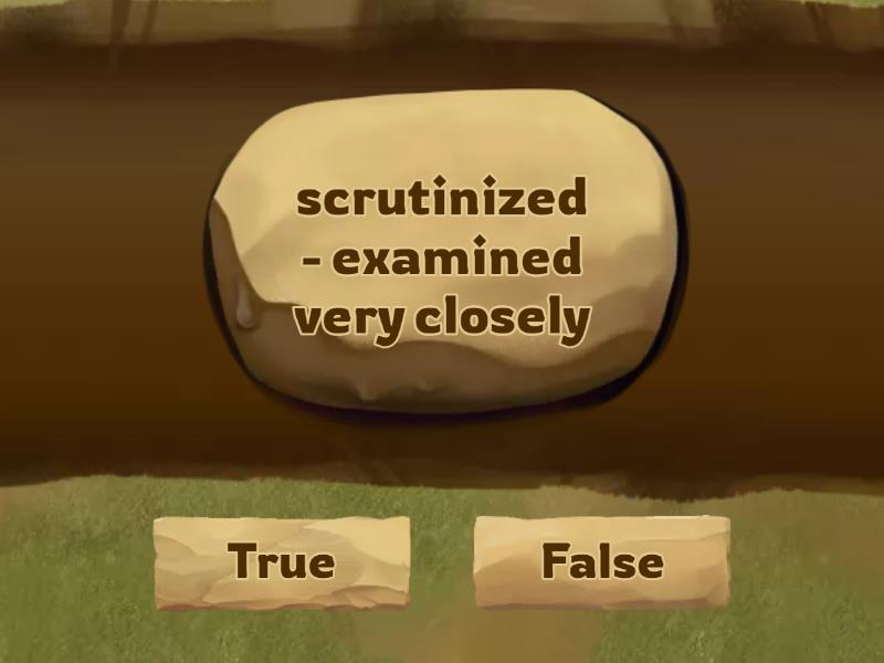 Part 3 Vocabulary - True or false
