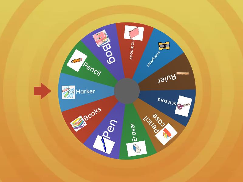 School Objects - Spin the wheel