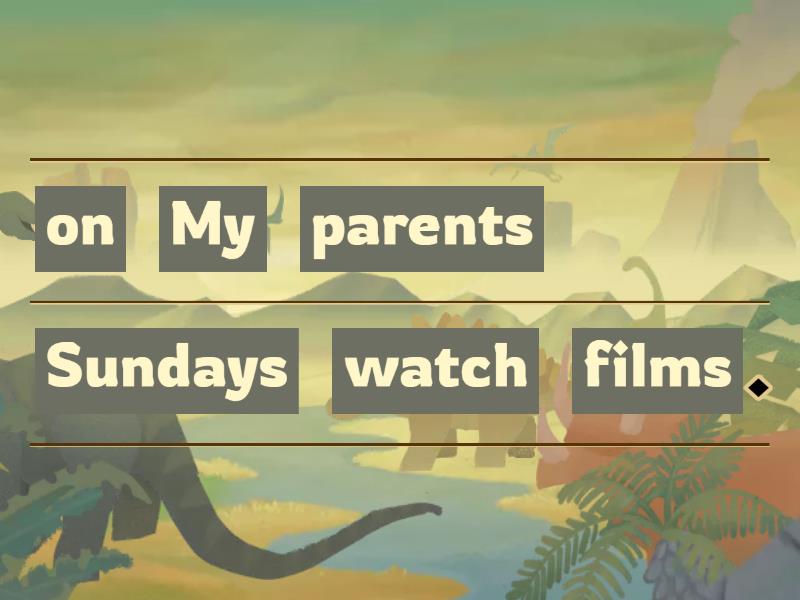 Spotlight 3 present simple - Unjumble