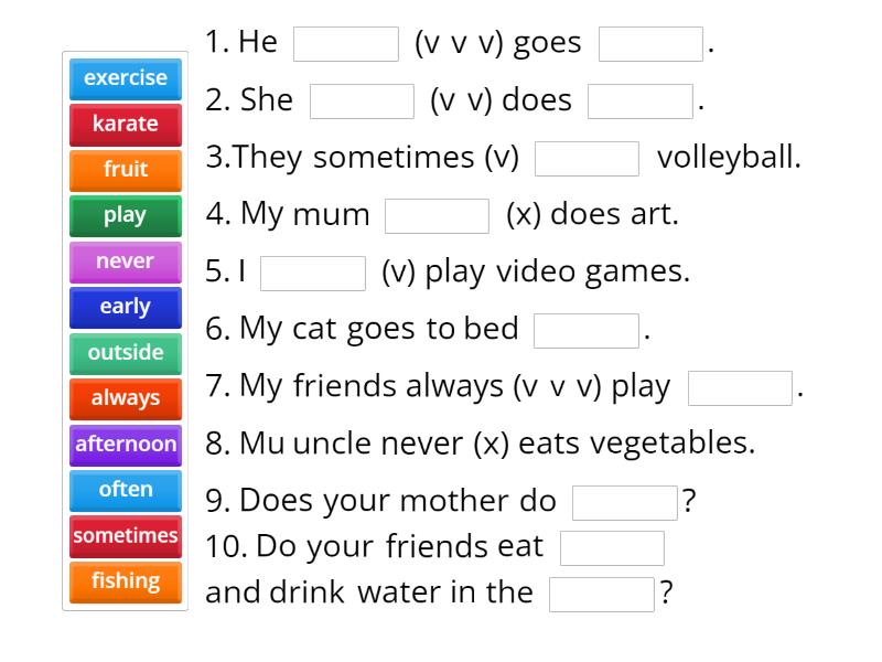 Beehive 3 unit 5 revision (part 3) - Complete the sentence