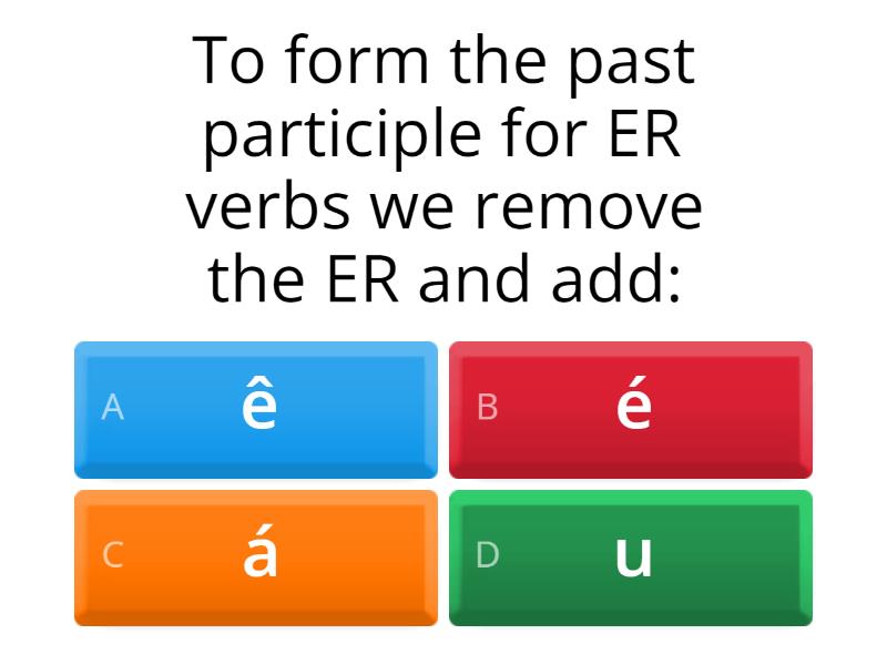 passe compose - Quiz
