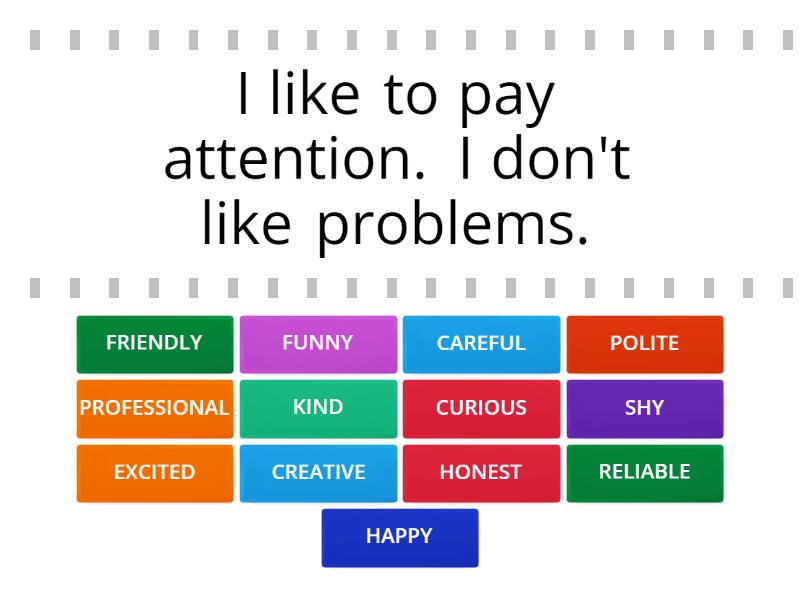Personality traits_QJ5 - Find the match