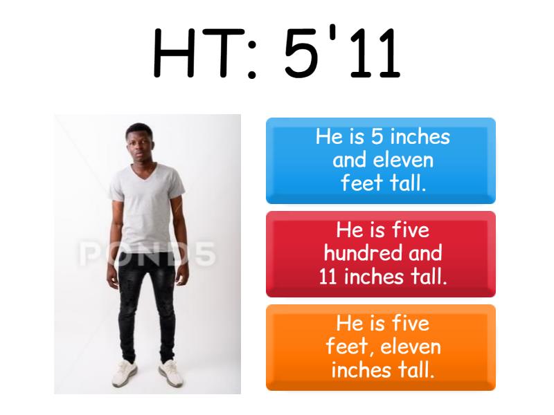 Describing Height and Weight in the U.S. - Quiz