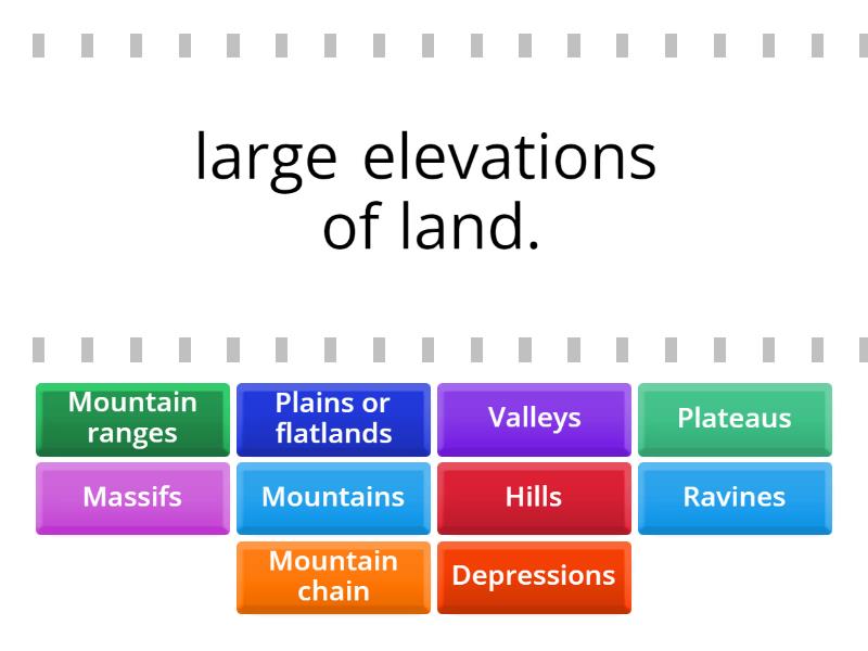 INLAND RELIEF - Cada oveja con su pareja
