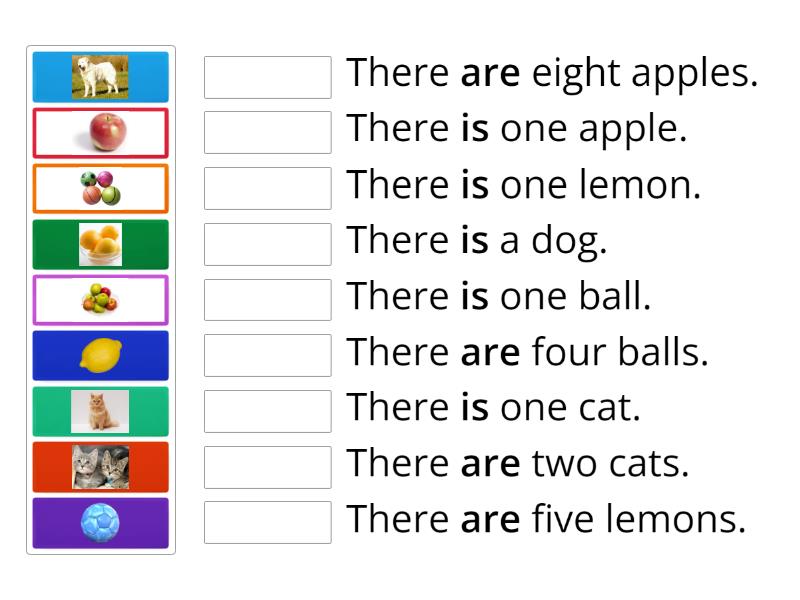 Unit 6 There is/There are - Match up