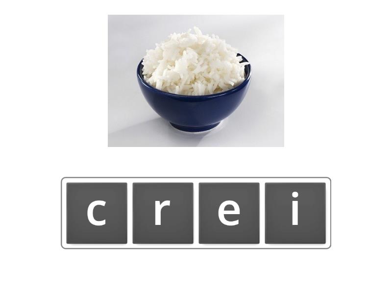 Grade 2 unit 7 Dinner Time words - Anagrama