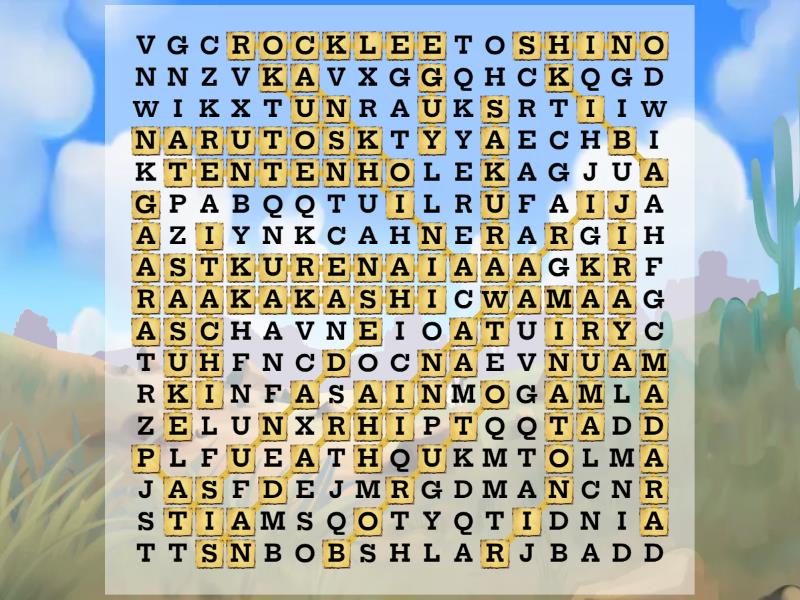 NARUTO - Wordsearch