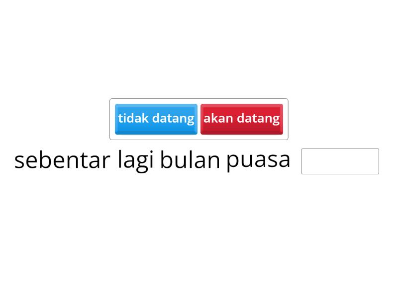 Kata yang hilang - Missing word