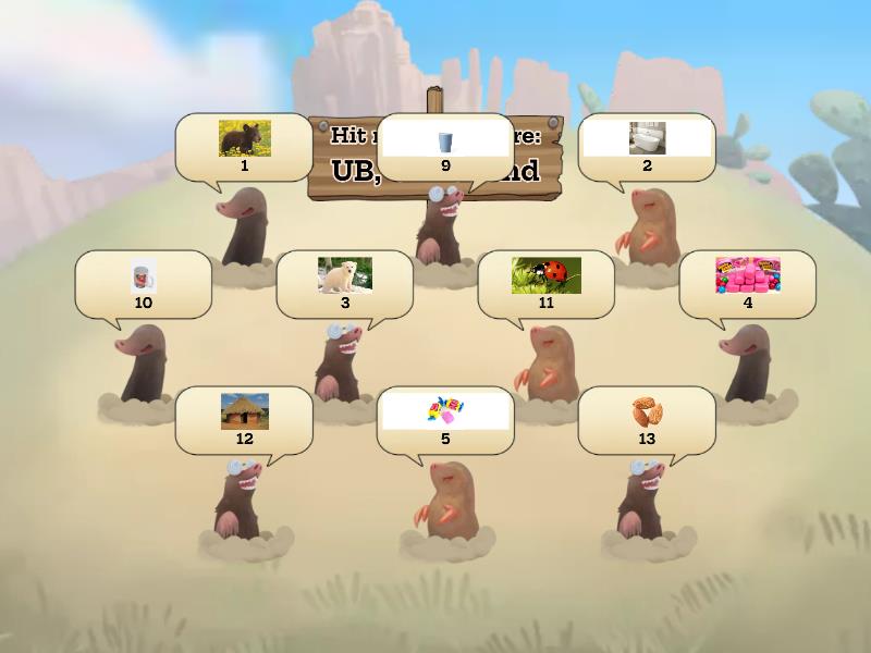 (Practice) ub um sound - Whack-a-mole