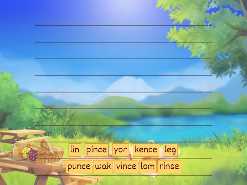 ce + nce + nse Alien Words - Word magnets