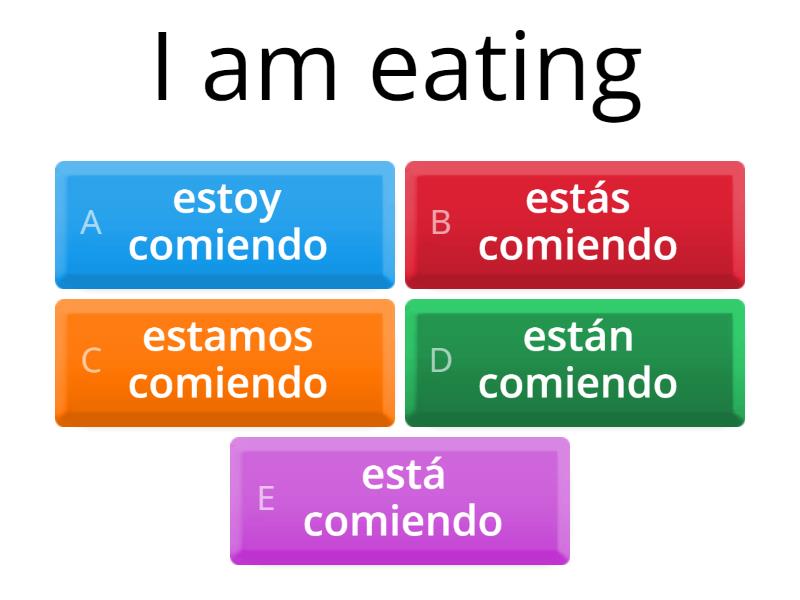 Practice Presente Progresivo - Quiz