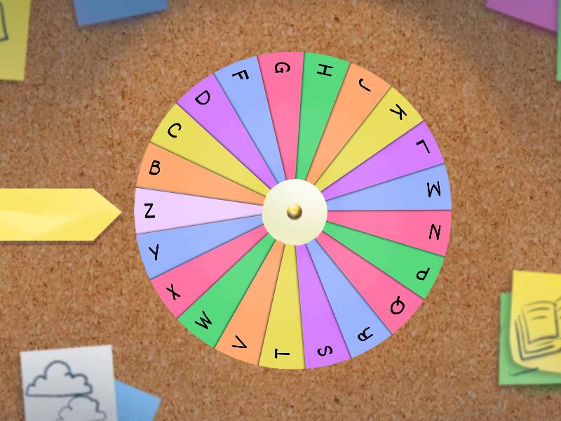 LETTER SPELLING - Spin the wheel