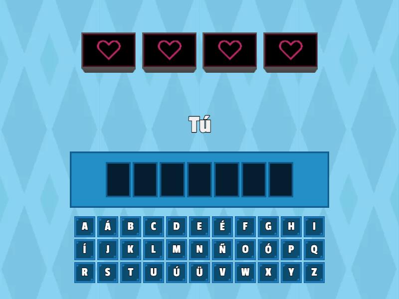 Verbo recoger. - Hangman