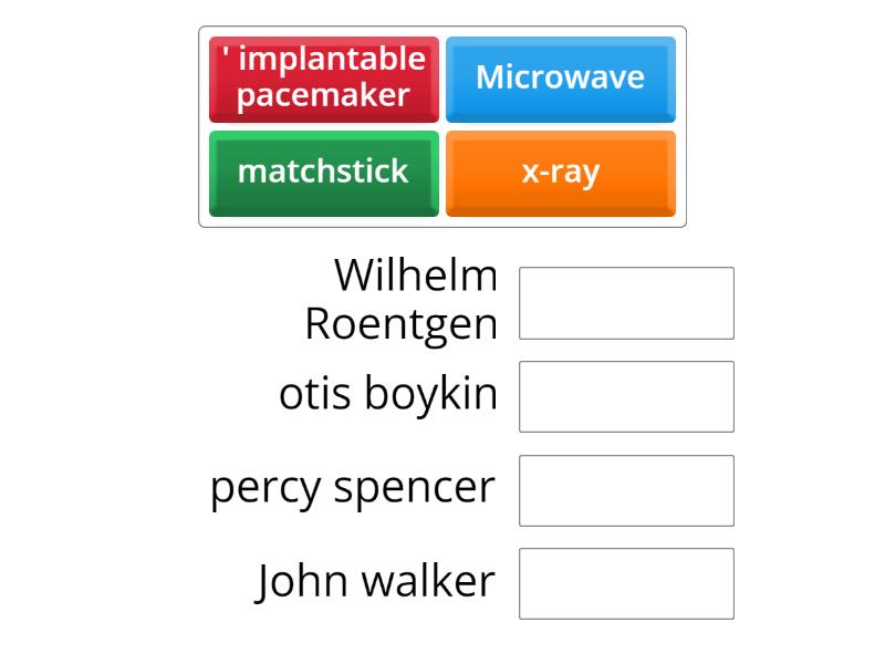 ?Who invented it - Match up