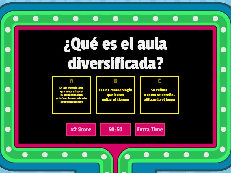 AULA DIVERSIFICADA - Gameshow quiz