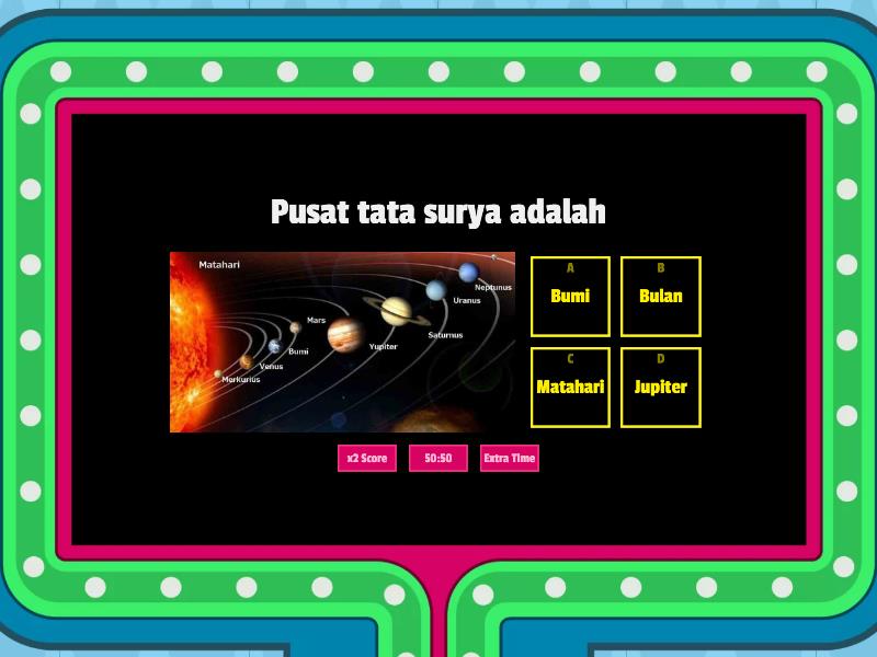 Soal IPA Tata Surya - Gameshow quiz Soal IPA Tata Surya - Gameshow quiz