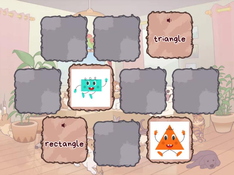 My little island - unit 9 - shapes - Matching pairs