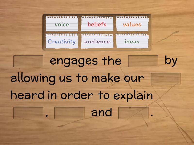 Statement of inquiry I term 2024 - Completa la oración