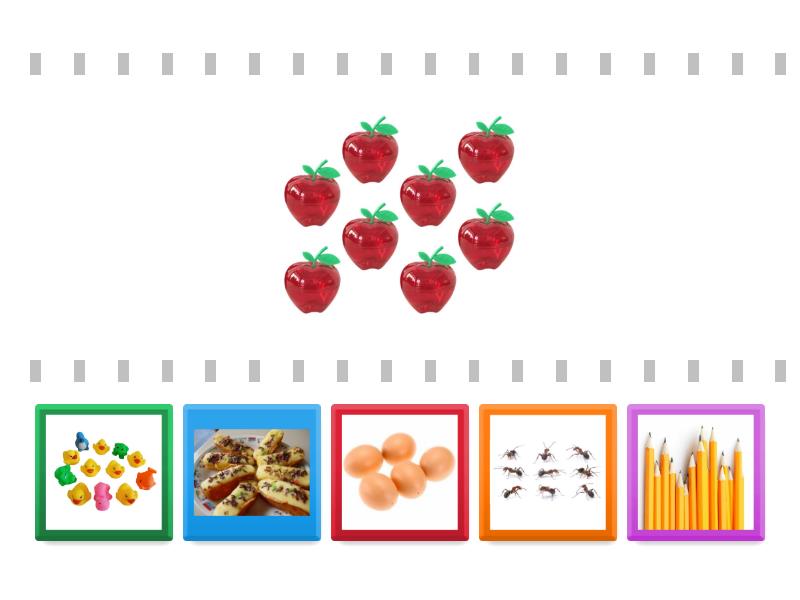 Pasangkan sesuai Bilangan yang sama pada gambar berikut! - Find the match