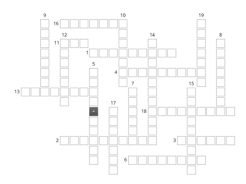module 1 - Crossword