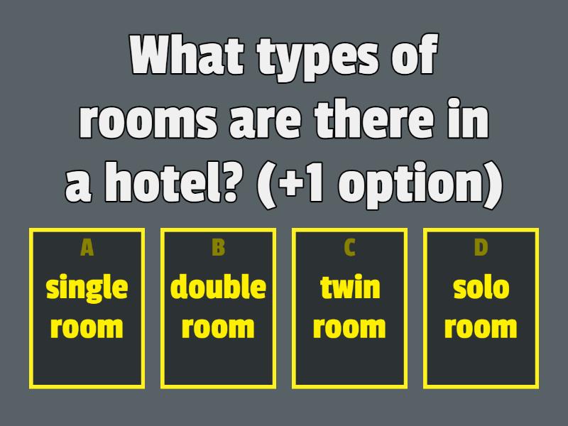 Hotel vocabulary - Cuestionario