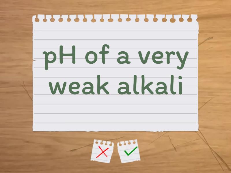 ACIDS AND ALKALIS pH scale - Flash cards
