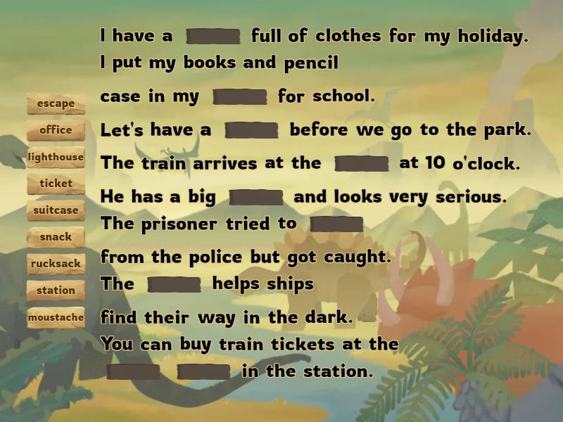 revision warm-up - Complete the sentence