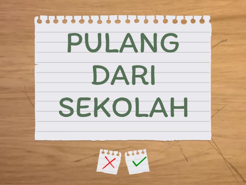 KEGIATAN SATU HARI - Flash cards
