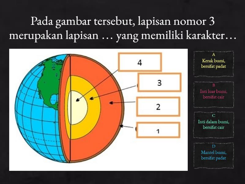 Kuis Materi Struktur Lapisan Bumi - Quiz