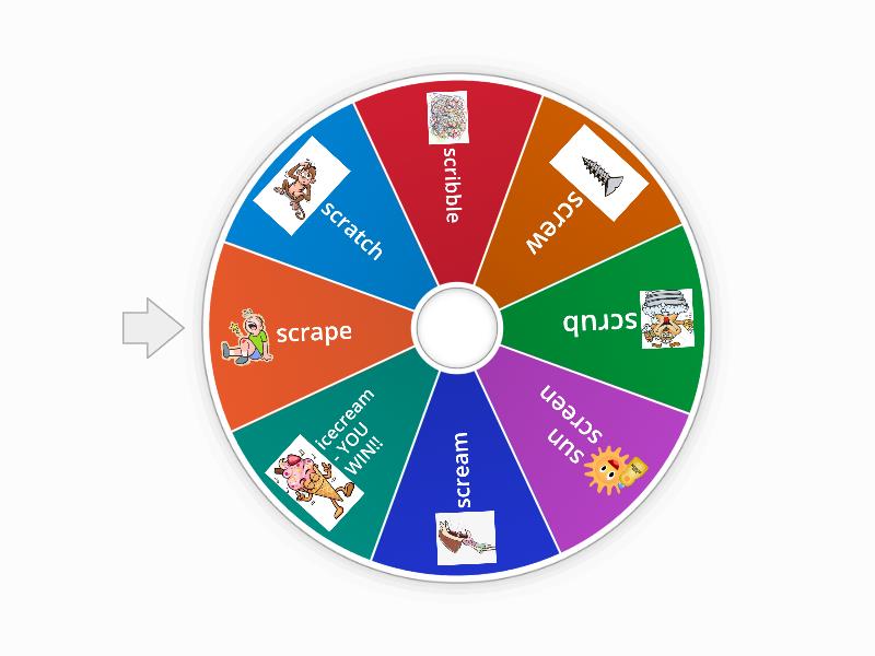 scr initially - icecream winner - Spin the wheel