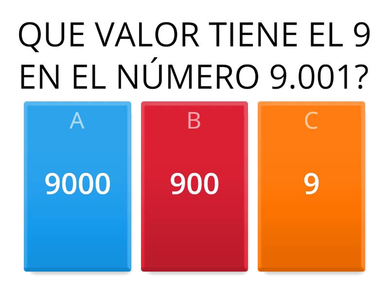 VALOR POSICIONAL MILES - Quiz