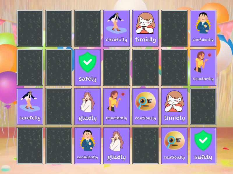 1-Adverbs - Matching pairs