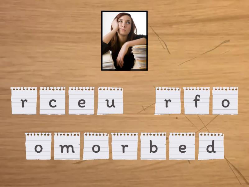 Guess the hidden words - Anagrama