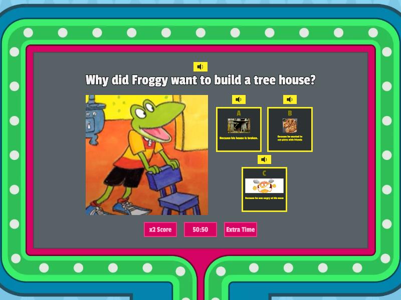 FROGGY BUILDS A TREE HOUSE - Gameshow quiz