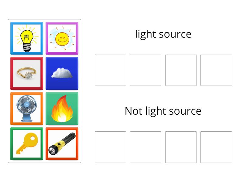 light sources - Group sort