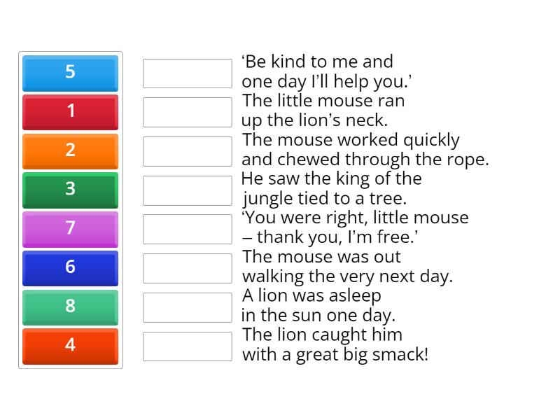 The Lion and The Mouse - Match up