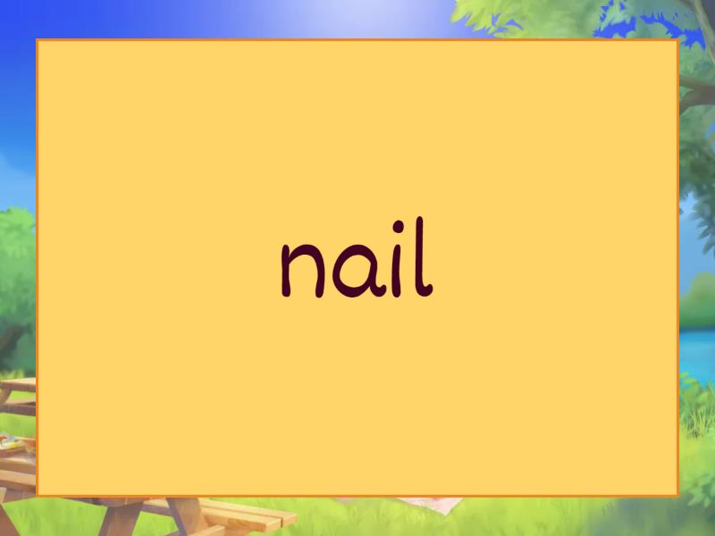 Nail - Flash cards