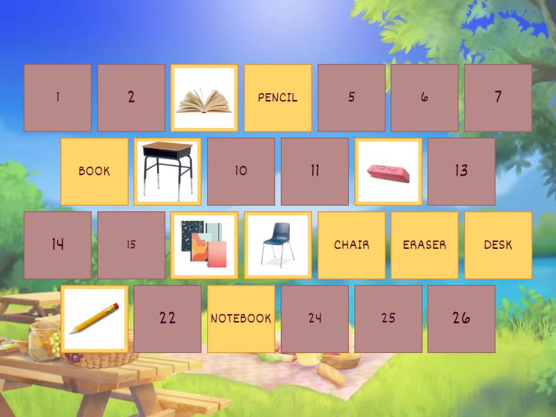 SCHOOL OBJECTS - Parejas