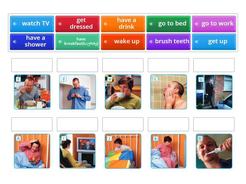 Daily Activities - Match up
