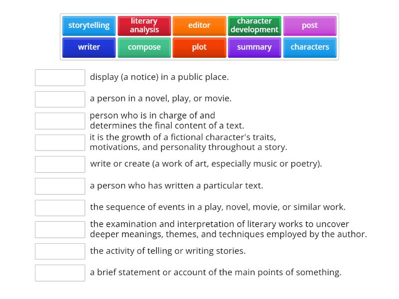 Vocab - Match up