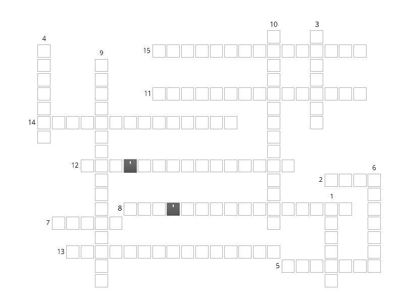 les verbes en -IR, réguliers - Mots croisés