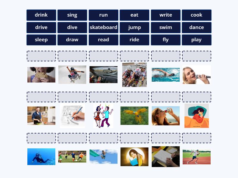 Action verbs Starters - Match up